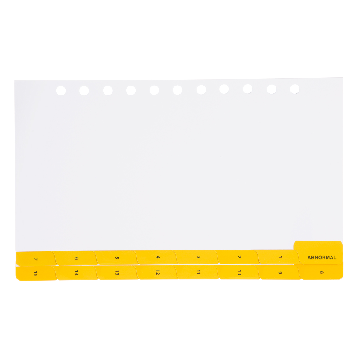 11-Hole Abnormal Divider Tab Set - 16 Tabs - Aerobind